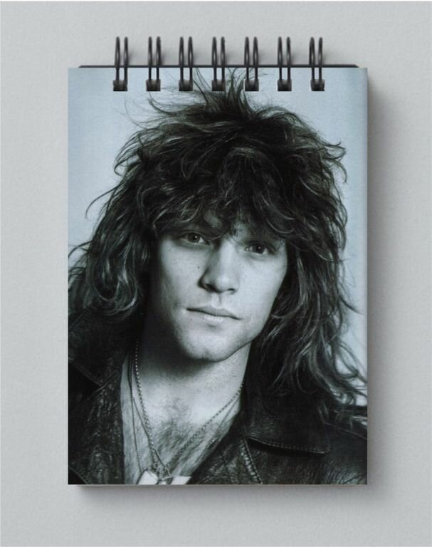 Блокнот Bon Jovi, Бон Джови №6, Размер А5, 15 на 21 см