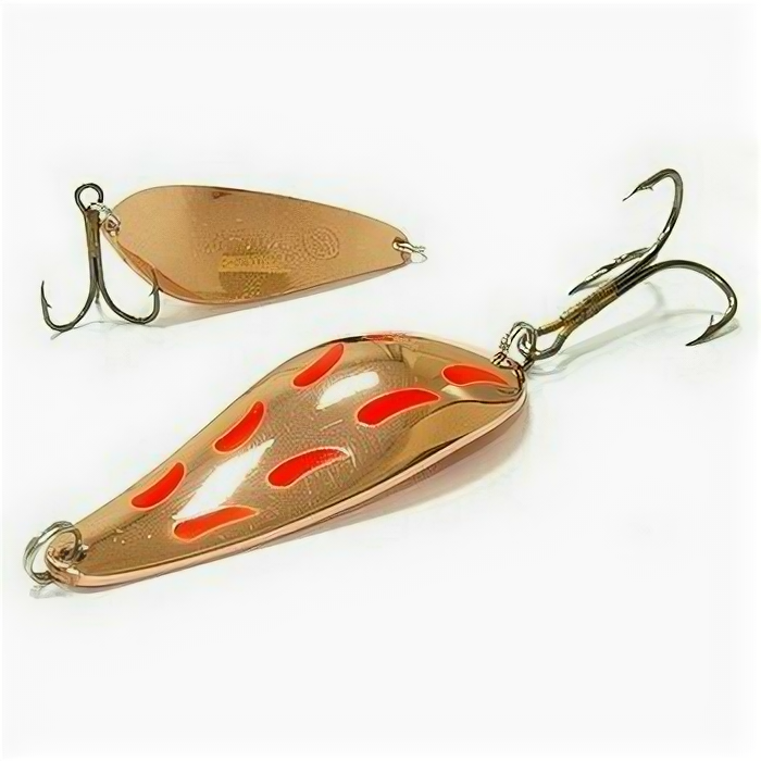 Блесна колеблющаяся Mister Cro атом, 67/24 C с точками, 1 штука