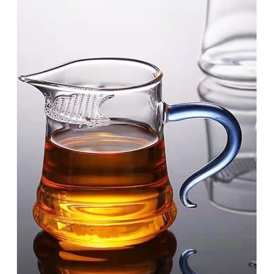 Чайник для заваривания с ситечком без крышки Kimberly 9768165 (синяя ручка), 350 мл