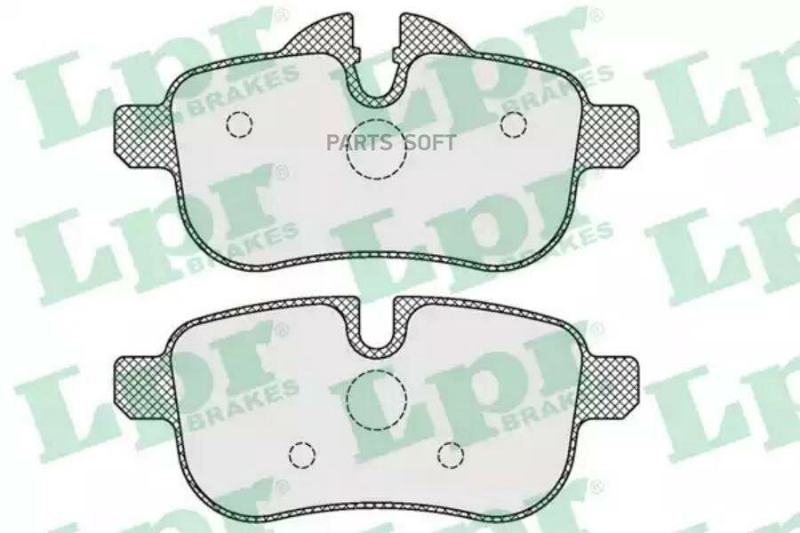05P1617 LPR Колодки тормозные BMW Z4 E85 2.5-3.0 09- задние