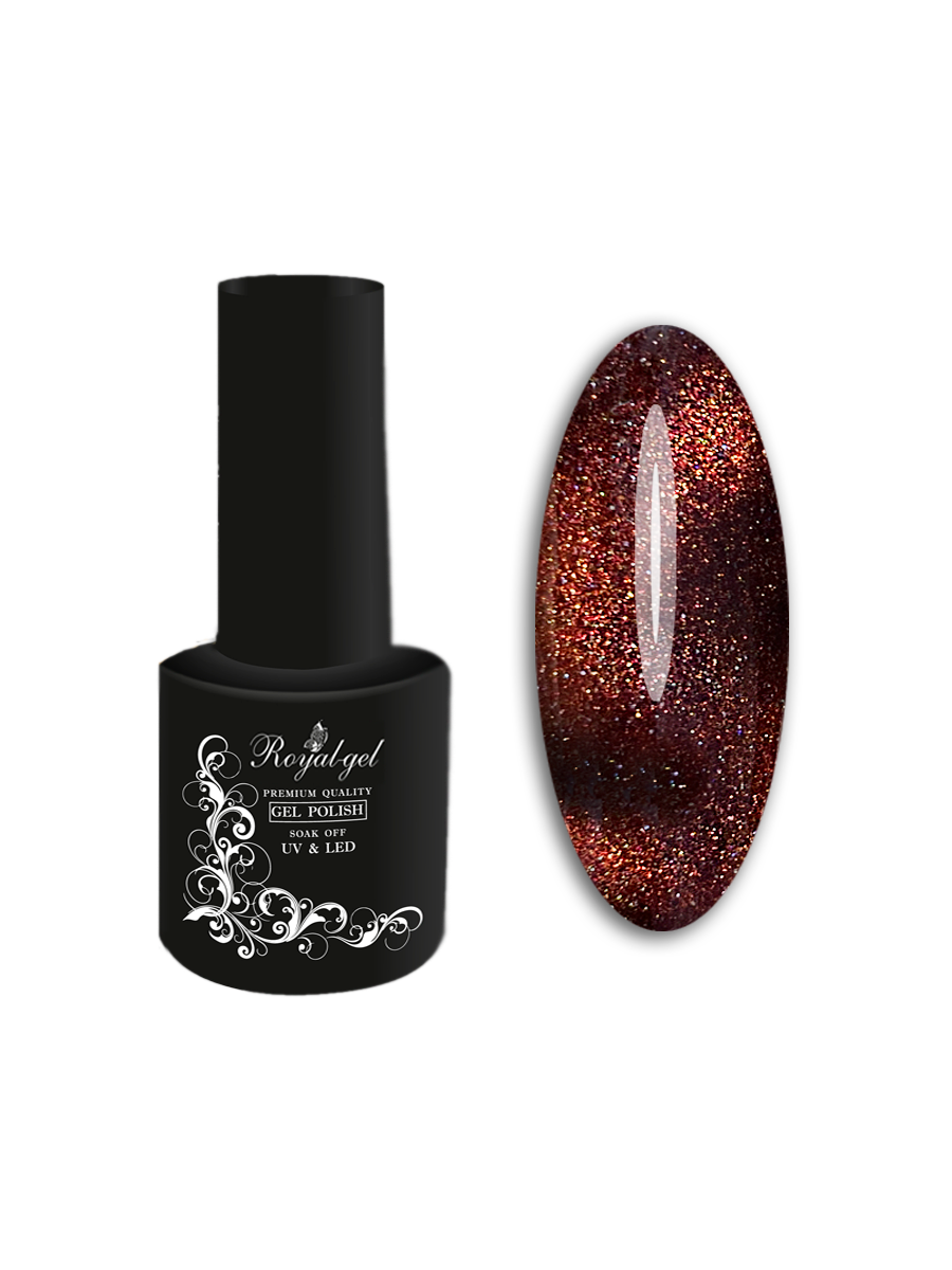 Гель лак Royal-gel "Северное сияние кошачий глаз " 10 мл. CSS35