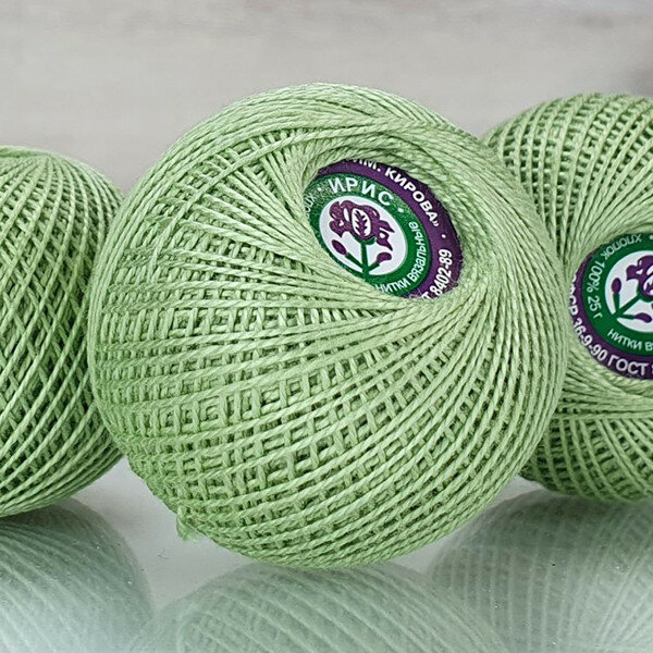 Пряжа ПНК им. Кирова ирис 25 4302 защитный (6 мотков)