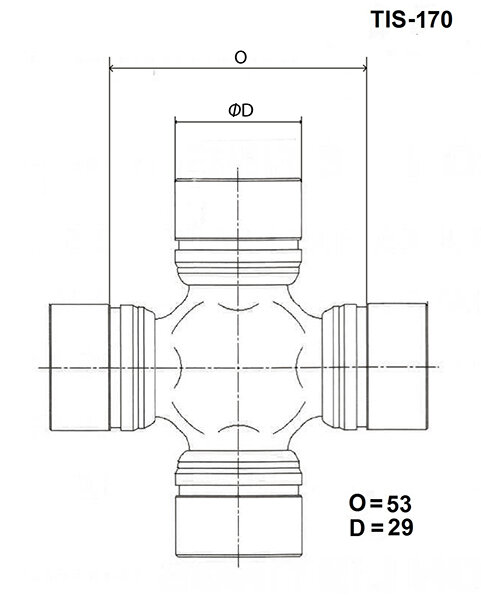 Крестовина карданного вала TOYO