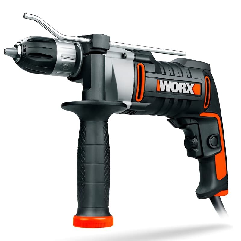 Дрель-шуруповерт ударная WORX WX318 220V 810Вт электрическая, с кейсом