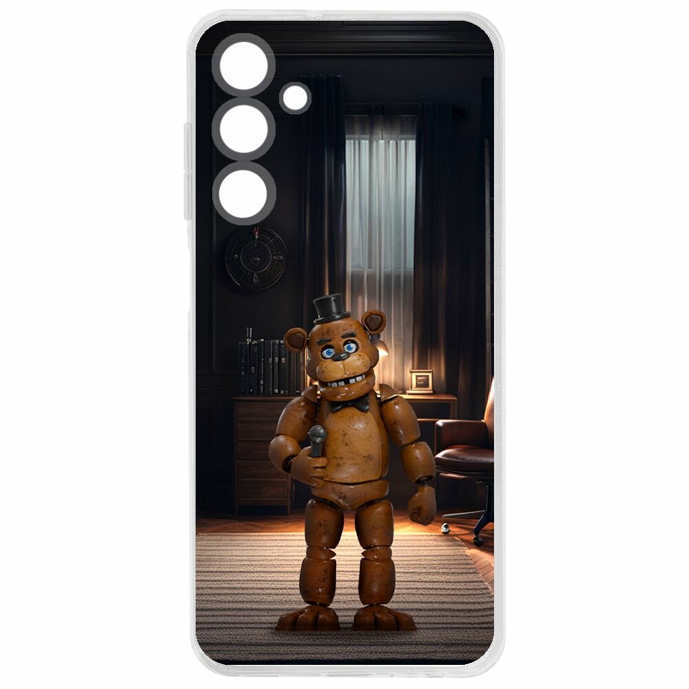 Чехол-накладка Krutoff Clear Case фнаф - Медведь Фредди для Samsung Galaxy A25 5G (A256)