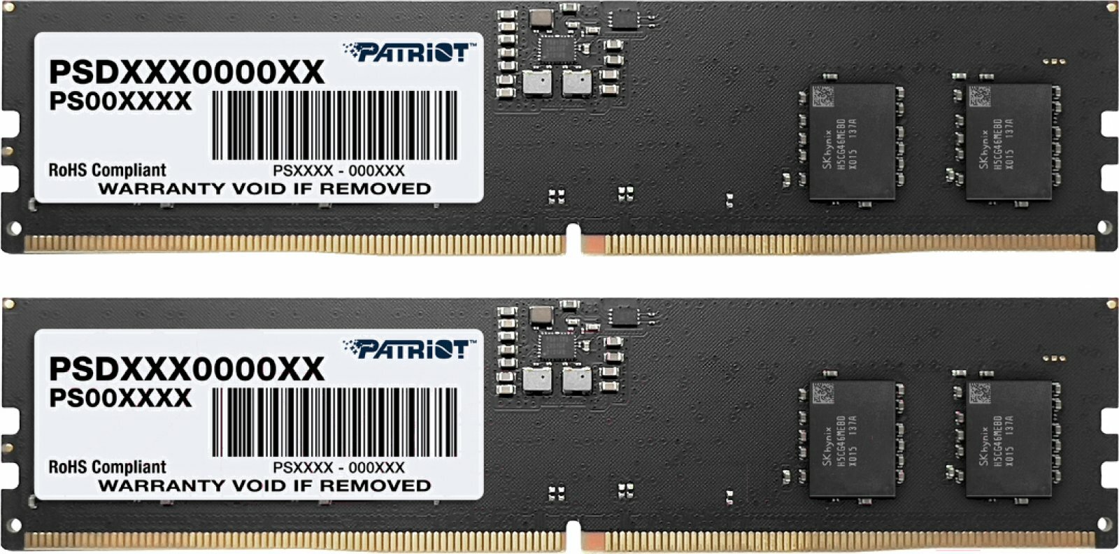 Оперативная память Patriot Memory DDR5 32GB (2x16GB) 4800MHz Signature Line (PSD532G4800K)