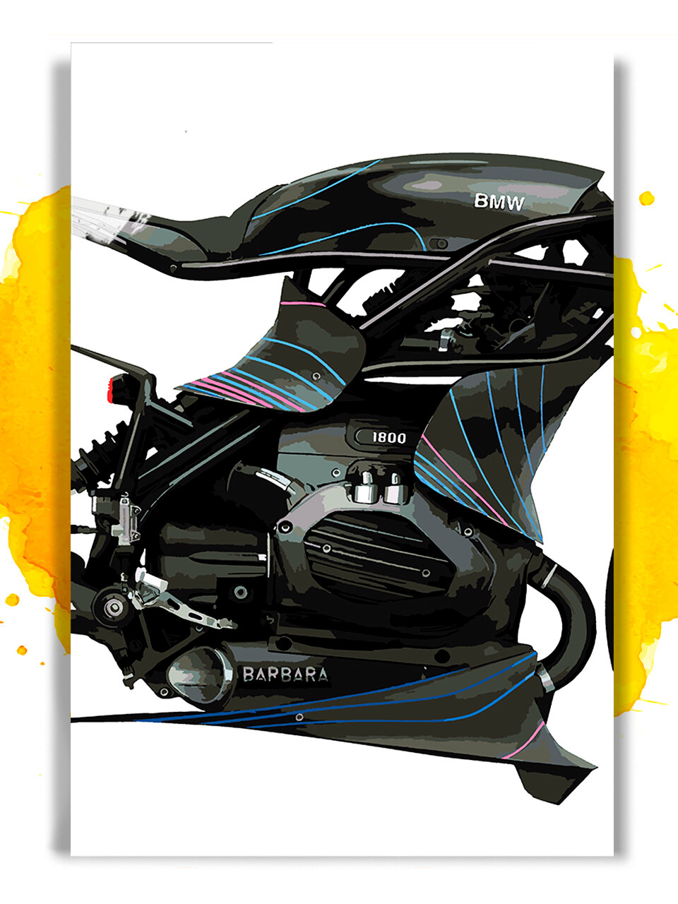 Картина по номерам на холсте BMW Bike, 40 х 60 см