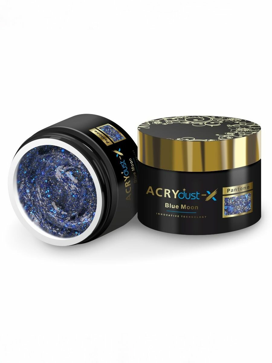 Акригель для ногтей с блёстками Nail Club ACRYDUST-X Blue Moon 50 мл