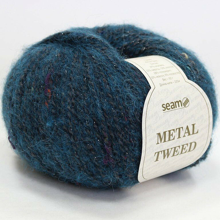 Пряжа Seam METAL TWEED 15 м. волна (2 мотка)