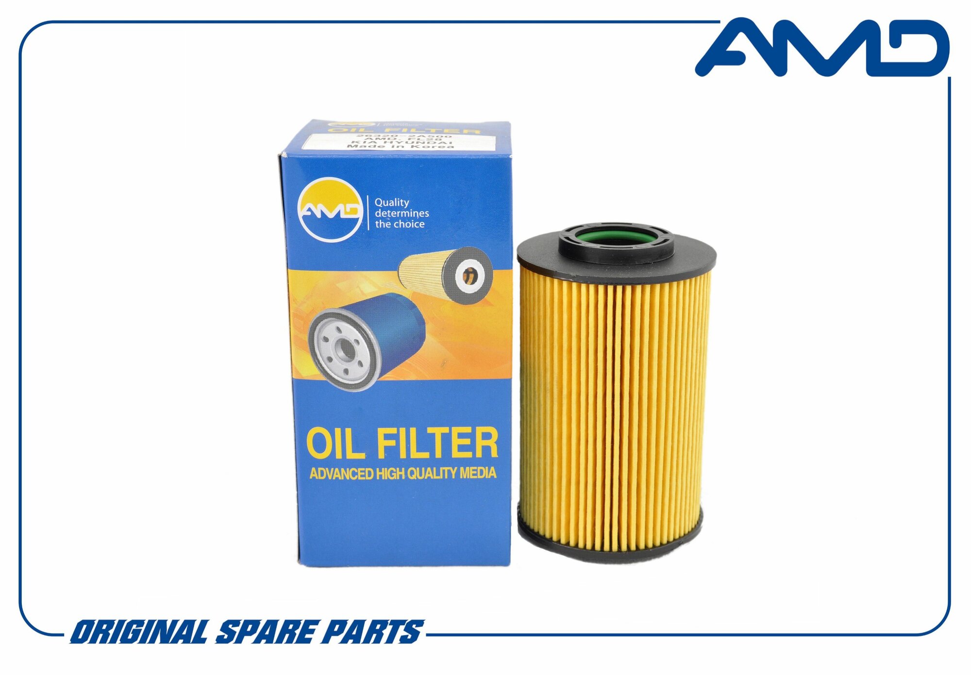 Фильтр масляный 26320-2A500 AMD. FL28 для HYUNDAI i30 FD 1,6 CRDi i40 VF 1,7 KIA Cee'd ED 1,6