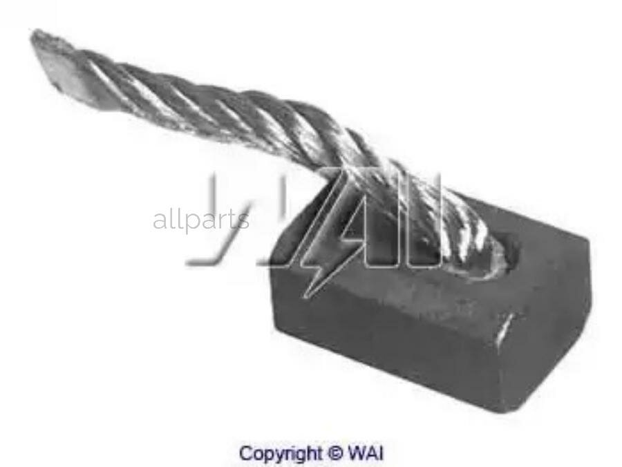 WAI 68-9128 Щетка генератора угольная Audi Fiat Ford Peugeot VW