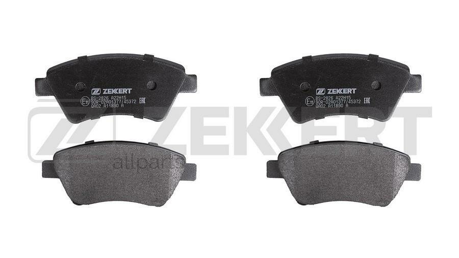 ZEKKERT BS-2826 Колодки торм. диск. передн. Renault Grand Scenic II 04- Kangoo 01- Megane II 03- Scenic II 03-