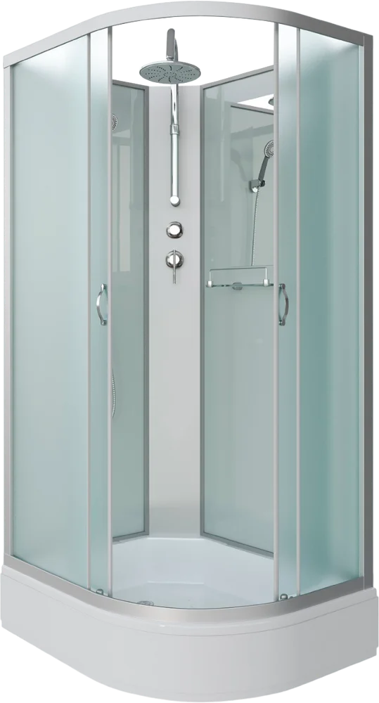 Душевая кабина Niagara Classic NG-33394-14LBKT 130х90 см, без крыши, с тропическим душем 333944LBKT