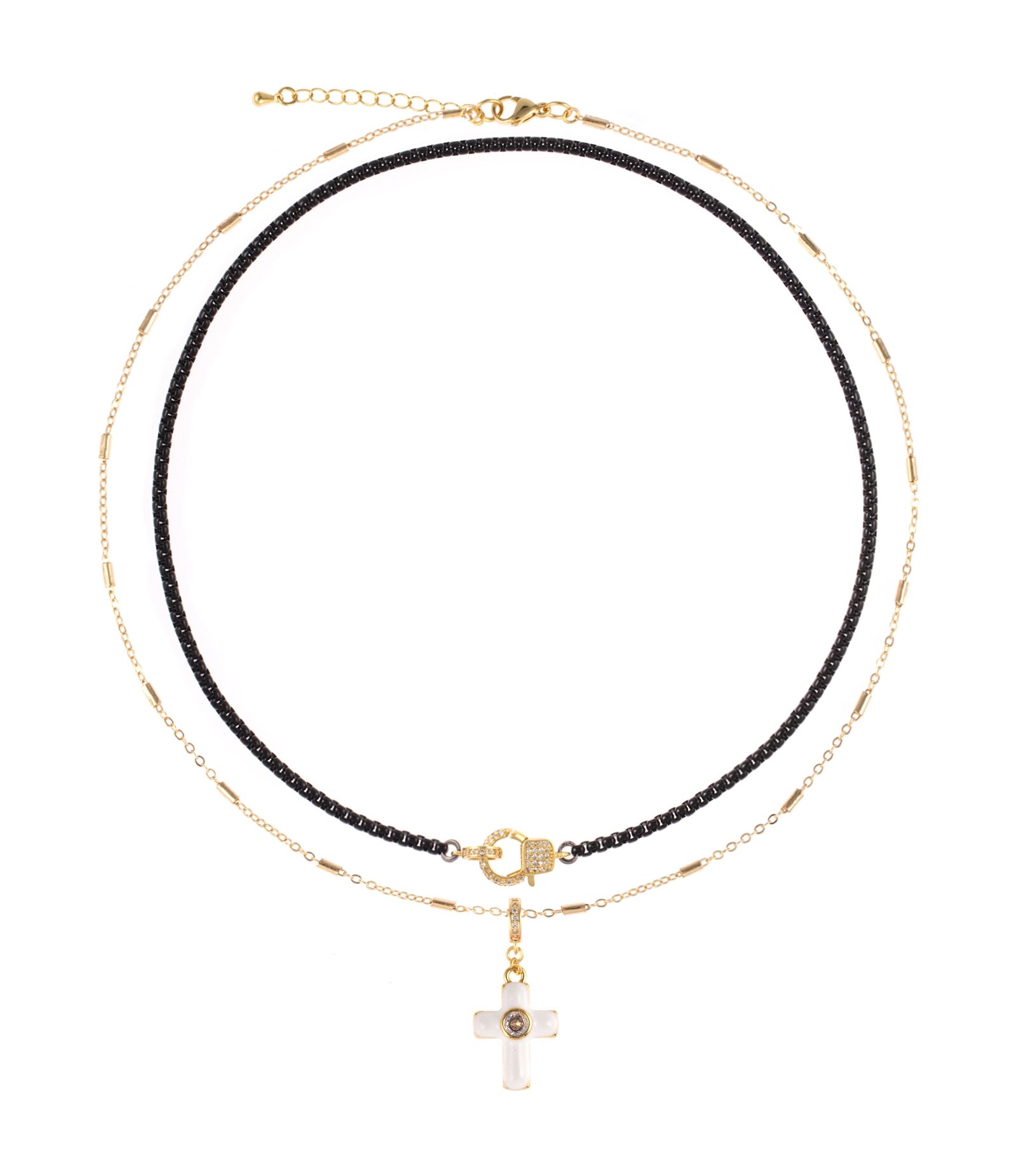 Колье, фианит