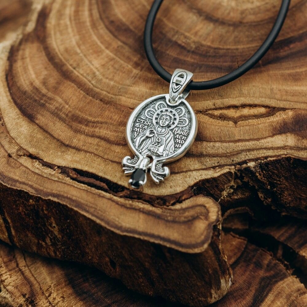 Подвеска, серебро, 925 проба, чернение, фианит
