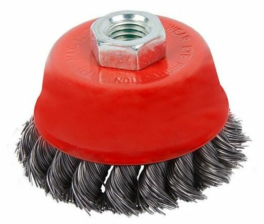 2302052 Щетка-крацовка чашечная, для УШМ, стальная жгут. проволока, 100мм, T4P