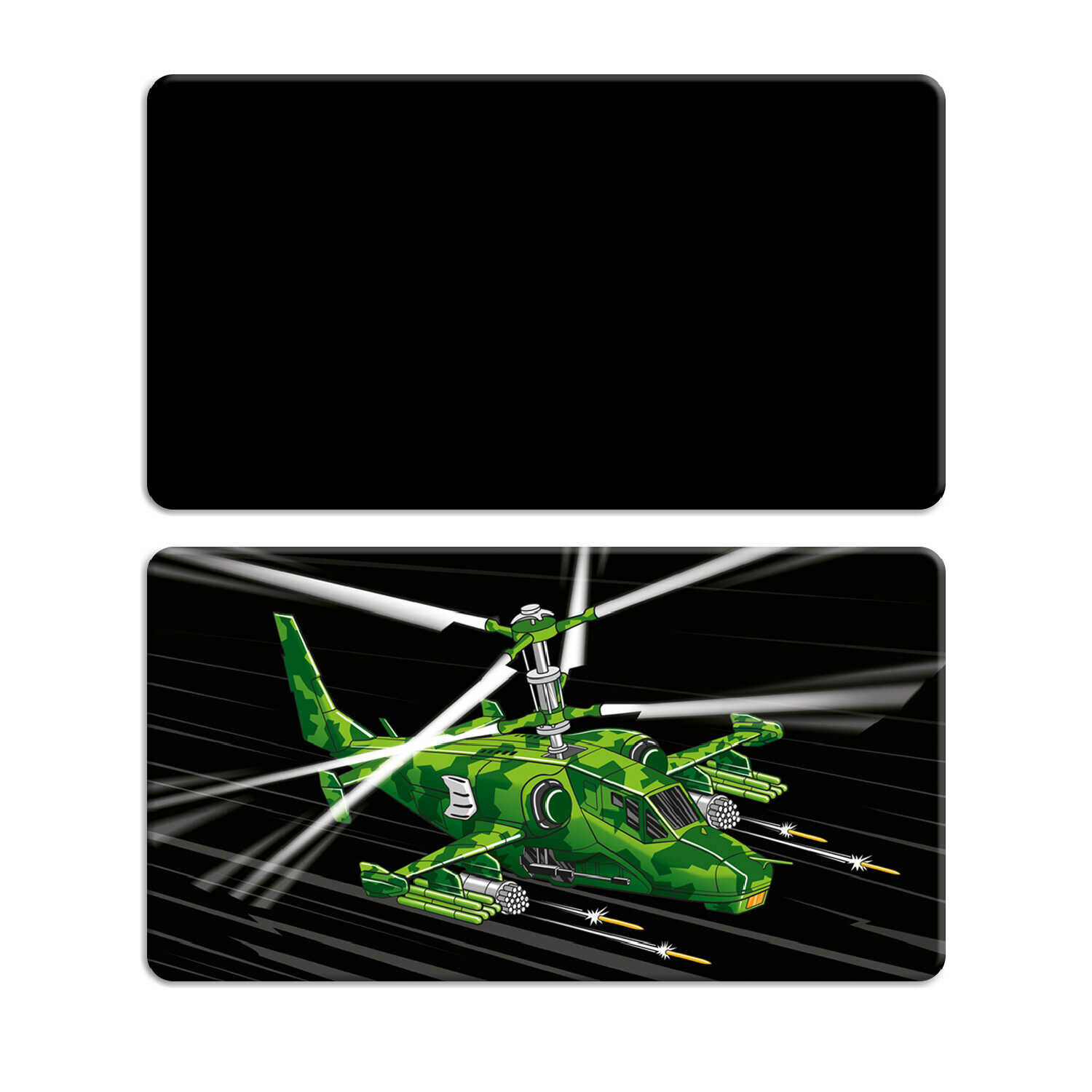 Пенал "Вертолет" Феникс+, металлический, 1 отделение, черный, 18x10 см