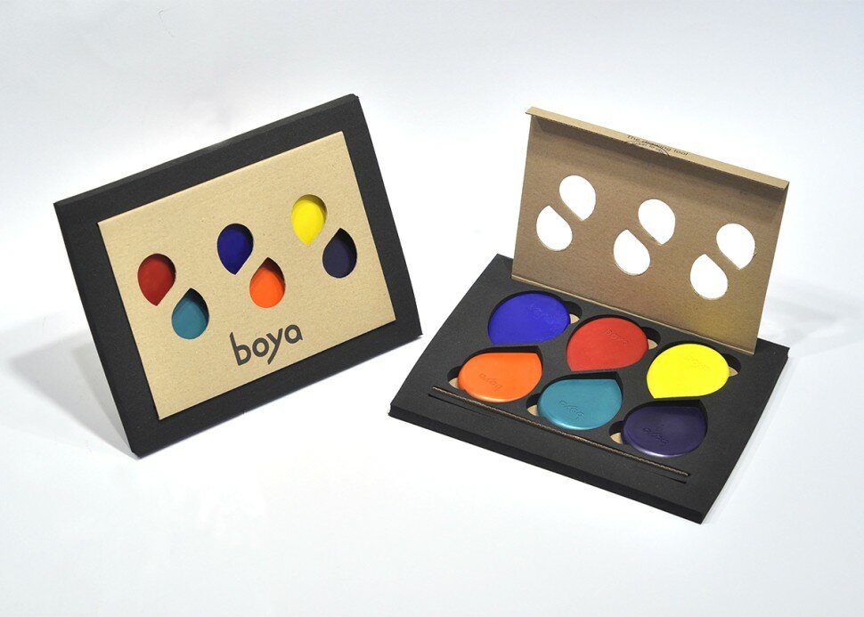 Boya d.o.o. 6 SET/RAINBOW Пастель восковая для рисования, набор мелков