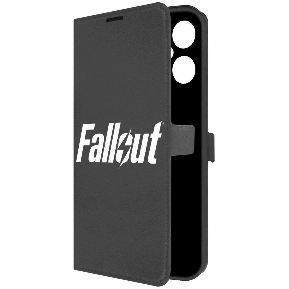 Чехол-книжка Krutoff Eco Book для TECNO Pova Neo 3 Fallout (Фоллаут) (черный)
