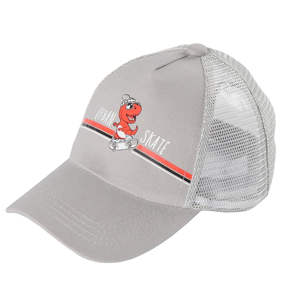 Бейсболка Бейсболка подростковая 5-клинка Dino с сеточкой для мальчиков