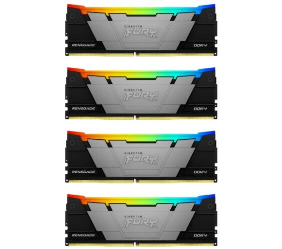 Оперативная память Kingston Fury Renegade RGB DDR4 64GB (4x16Gb KIT) KF436C16RB12AK4/64
