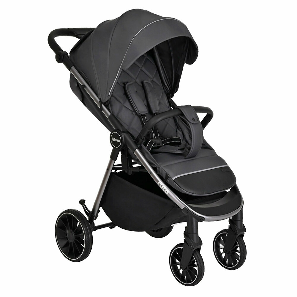 Прогулочная коляска Pituso Ruta, цвет Dark Grey (Темно-серый), артикул производителя BD206/Dark Grey