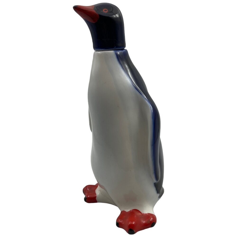 Штоф "Пингвин", автор Кольцов Н. А, фарфор, кобальт, роспись, 1950-1954 гг, ЛФЗ, СССР