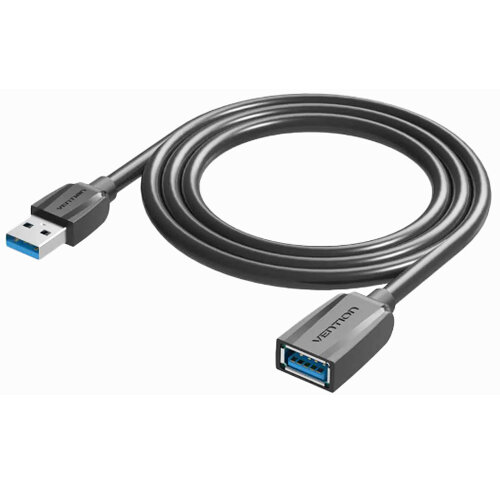 Кабель удлинитель USB-Am/Af 3.0 Vention VAS-A45-B050 - 0.5м черный