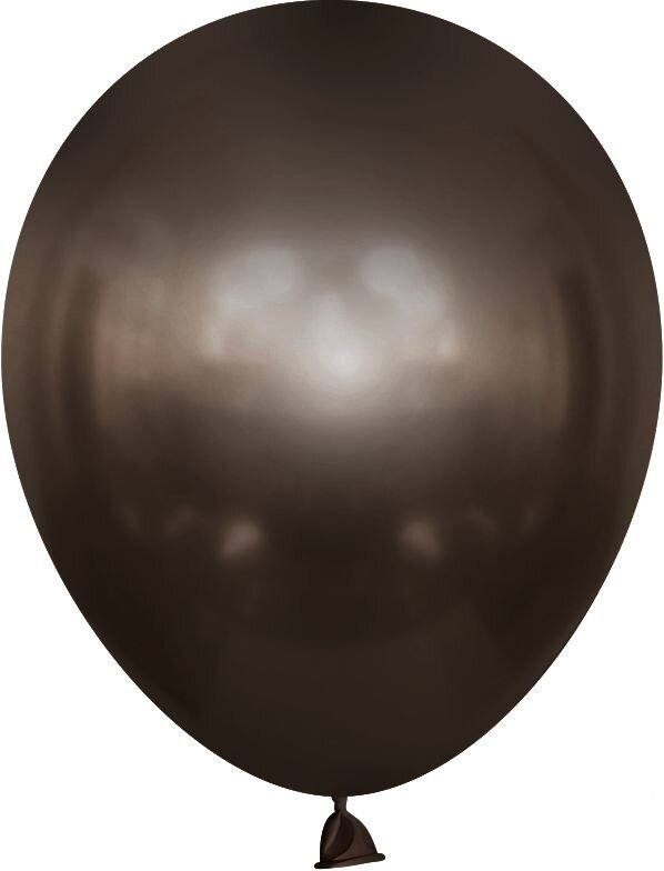 Шар (10'/25 см) Черное золото, хром, 50 шт.