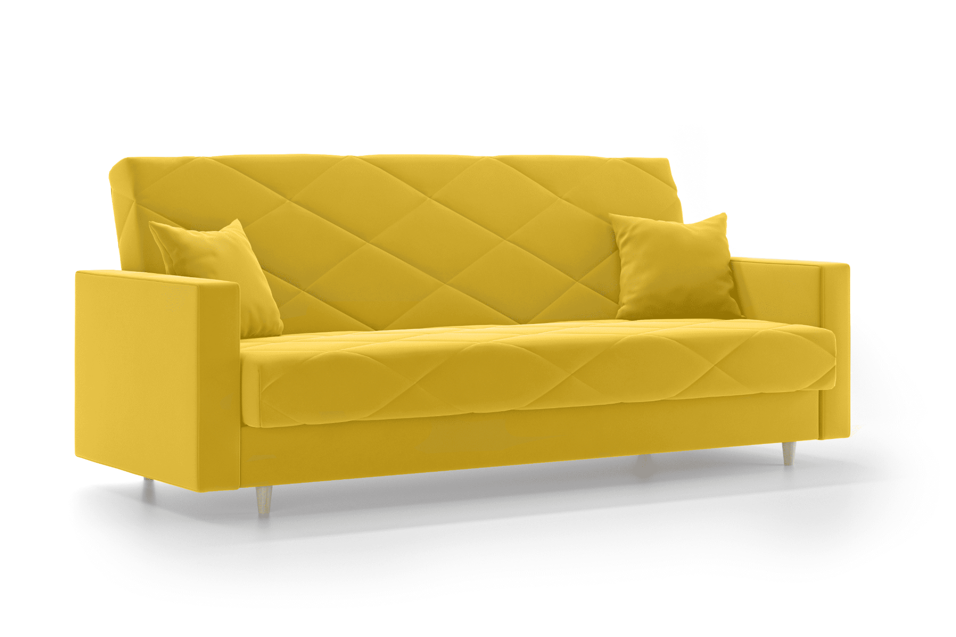Диван раскладной книжка Клаус в цвете желтый (ткань Vivaldi 15)