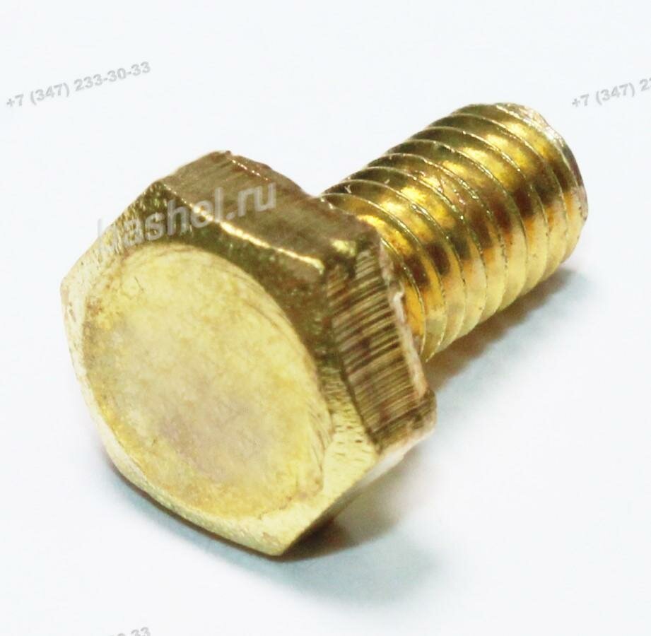 Болт М4х8 DIN 933 латунь