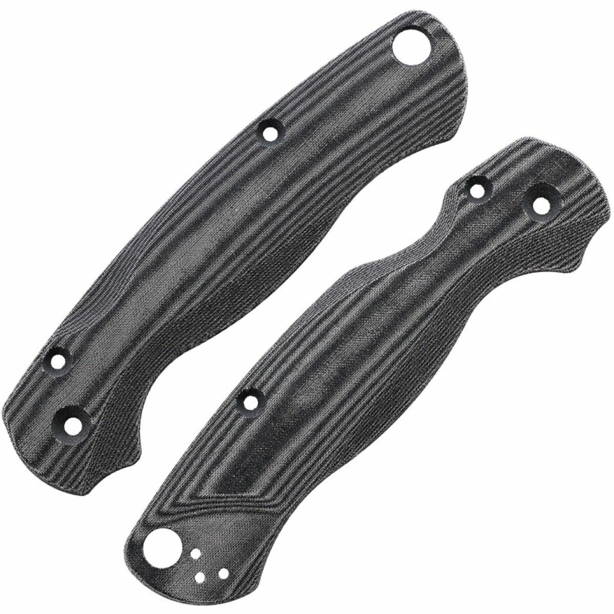 Сменные накладки для ножей Spyderco Para Military 2 Flytanium Lotus (Micarta Black Linen)