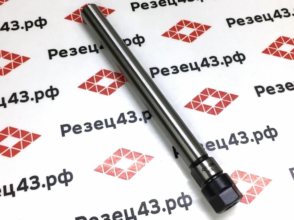 Цанговый патрон с цилиндрическим хвостовиком, диаметр 10 мм, для цанг ER8 ПC10-ER8A-100