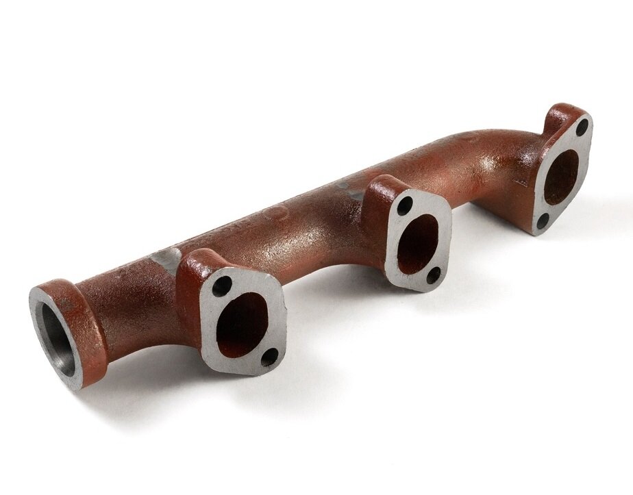 260-1008022 Коллектор МТЗ-1221, Д-260 выпускной задняя часть оригинальная запчасть ММЗ