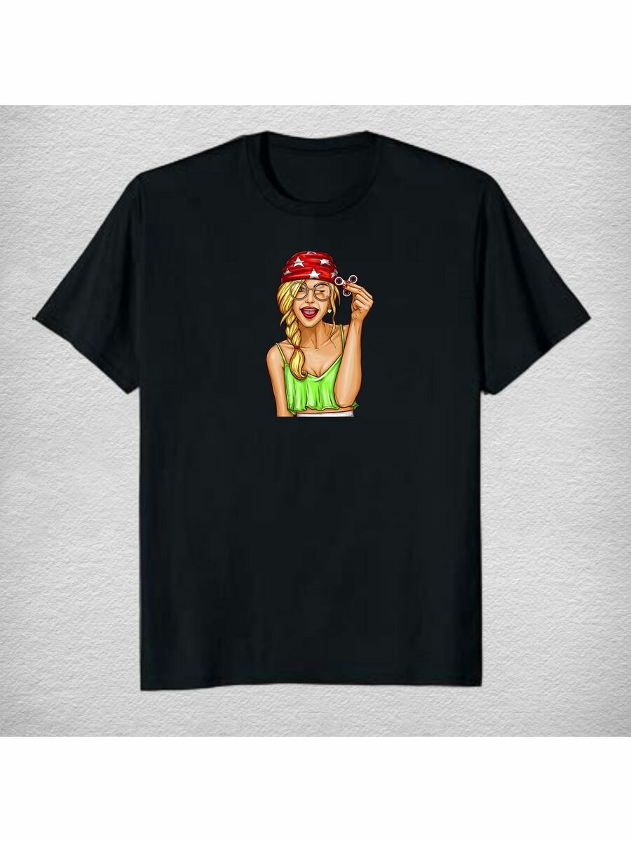 Футболка поп арт девушка