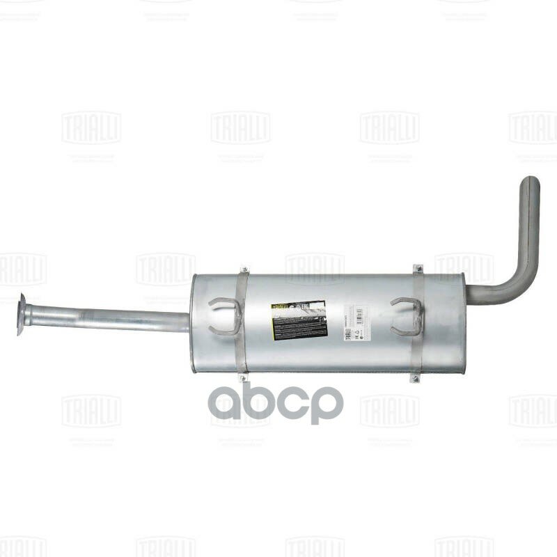 Глушитель для а/м ГАЗель Бизнес (33025) дв. УМЗ-4216 Евро-4 осн. с хомутами (алюм. сталь) (EMM 0332) Trialli арт. EMM0332