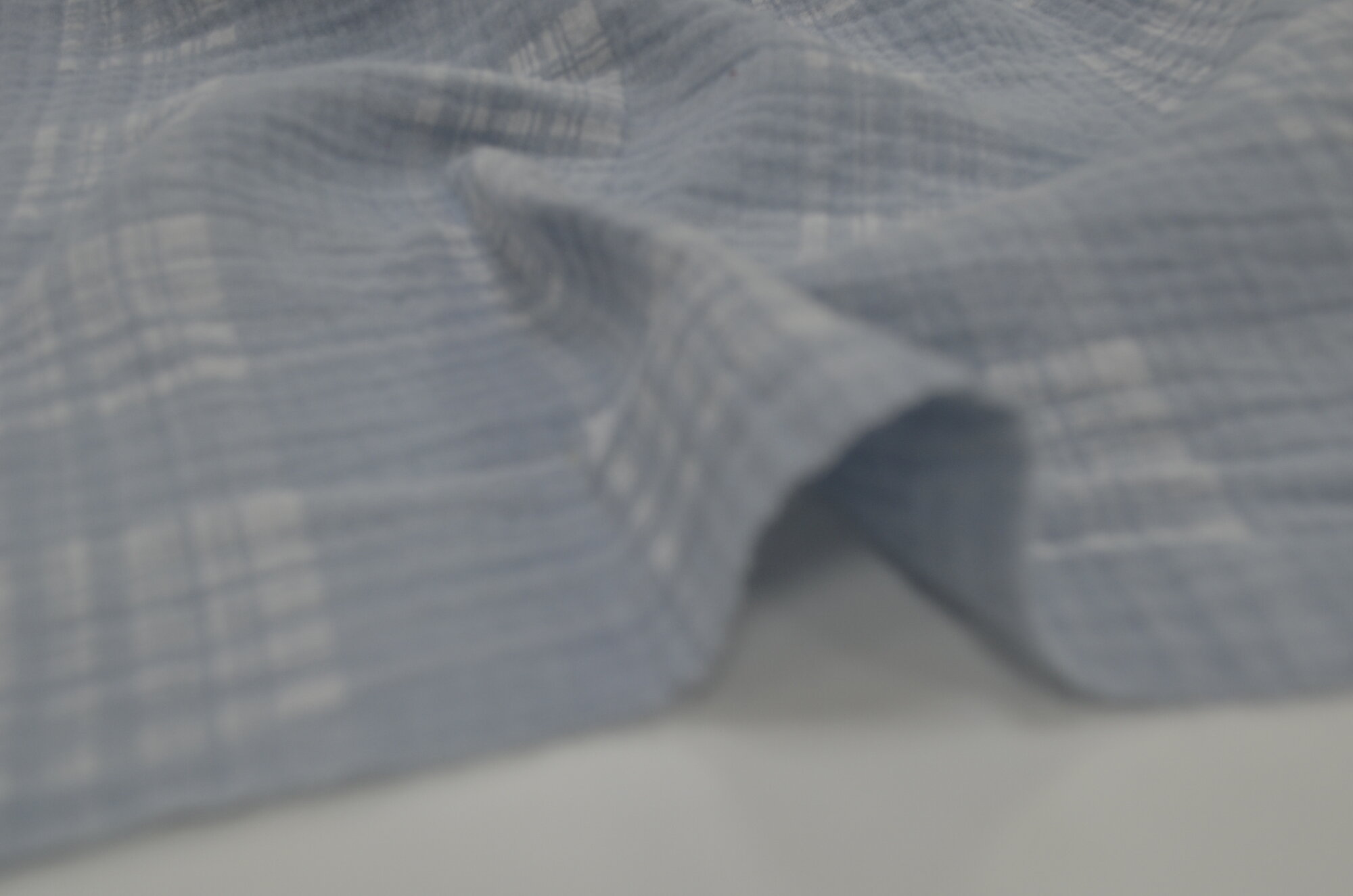 Муслин/клетка-голубая