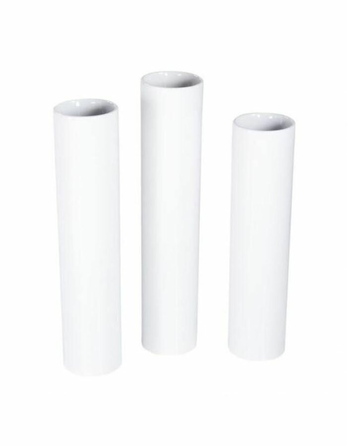 Подсвечник PORCELAIN CANDLES набор 3шт. 20,5см/22,5см/2см