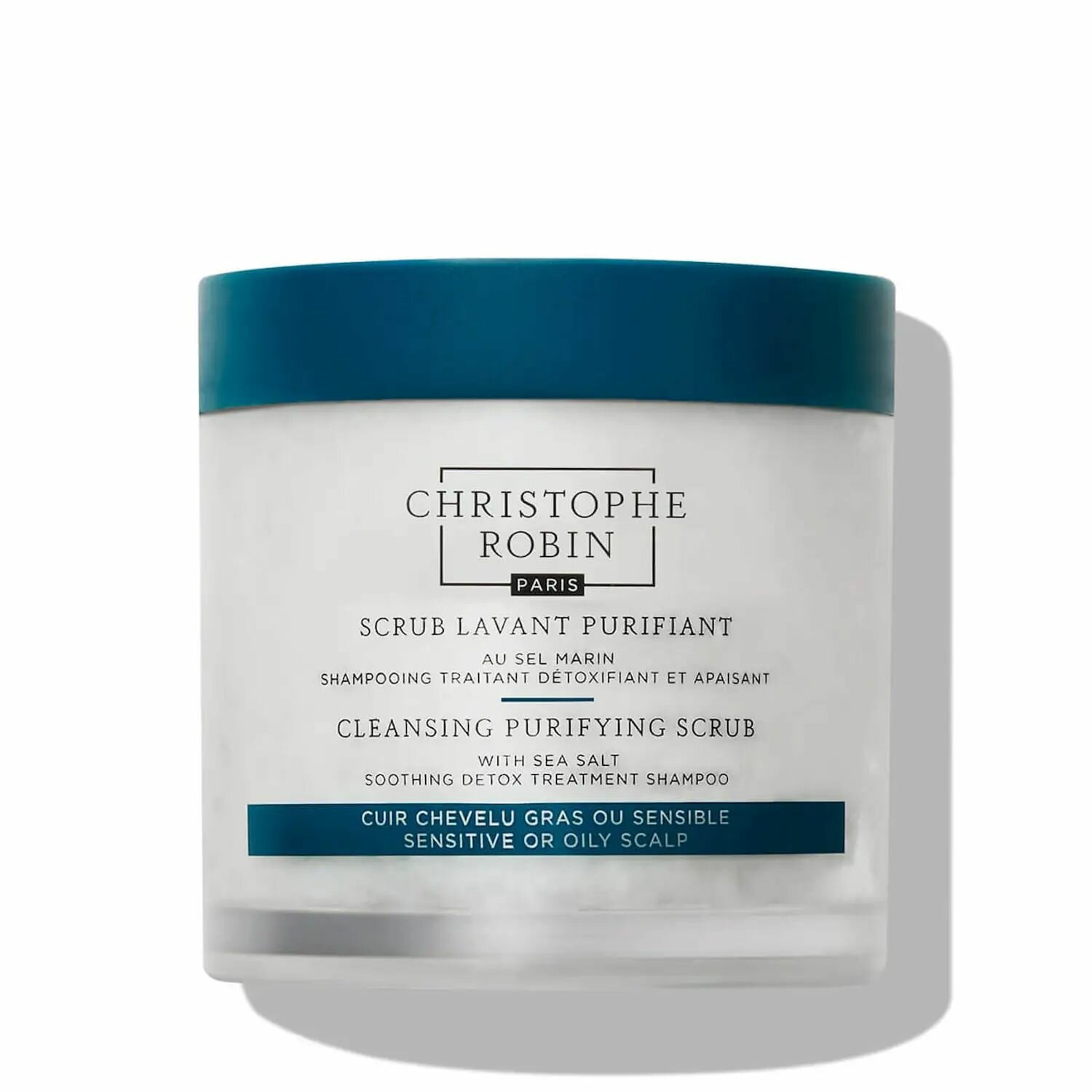 Очищающий скраб для кожи головы с морской солью CHRISTOPHE ROBIN Cleansing Purifying Scrub with Sea Salt 250ml