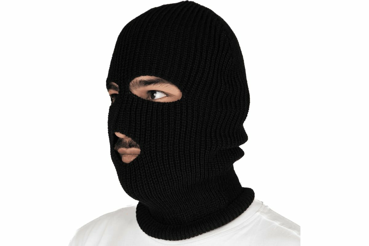 SAMGRUPP Трикотажная шапка-маска балаклава черная (омон) SAMC-106000132