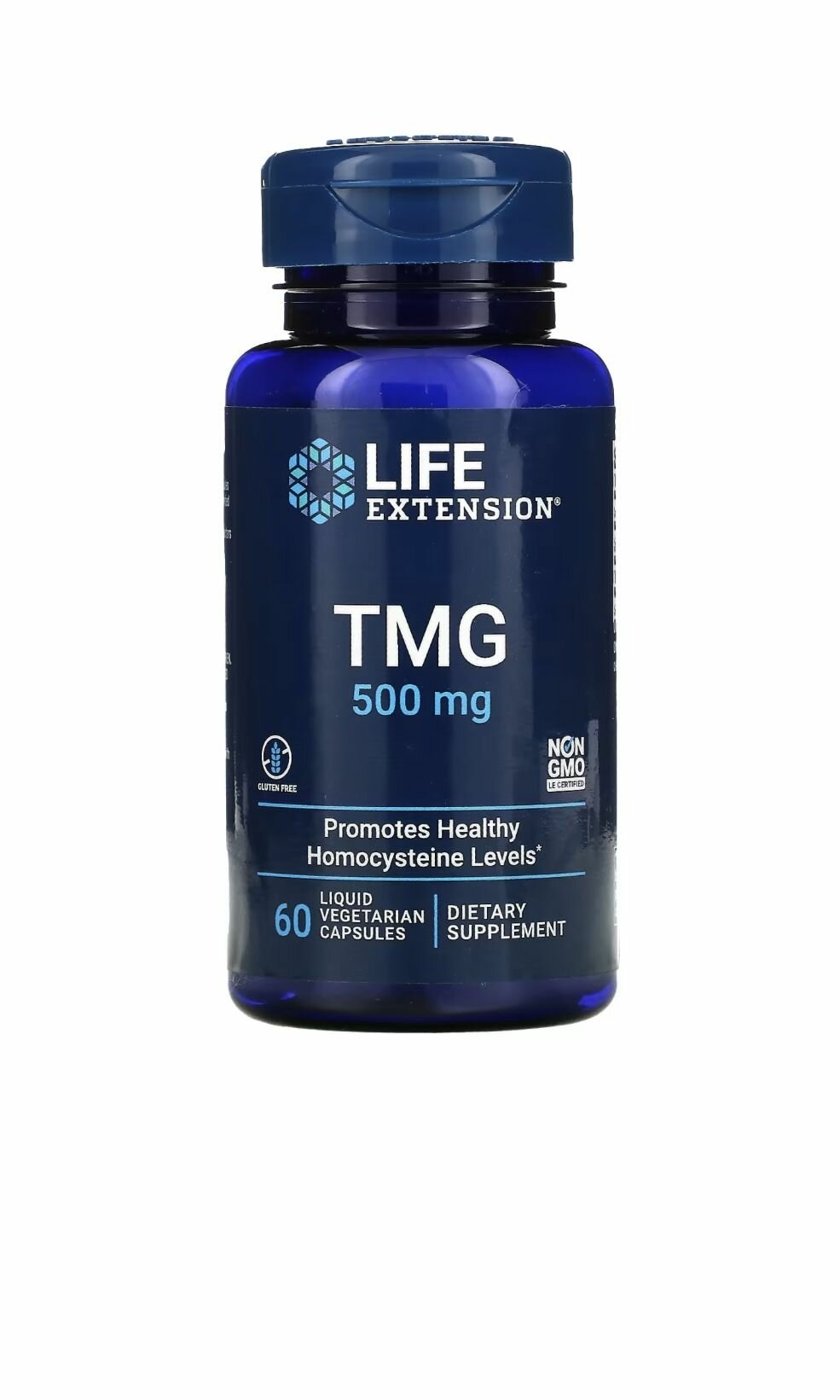 ТМГ Триметилглицин LIFE EXTENSION TMG Trimethyiglycine 500 mg 60 капсул