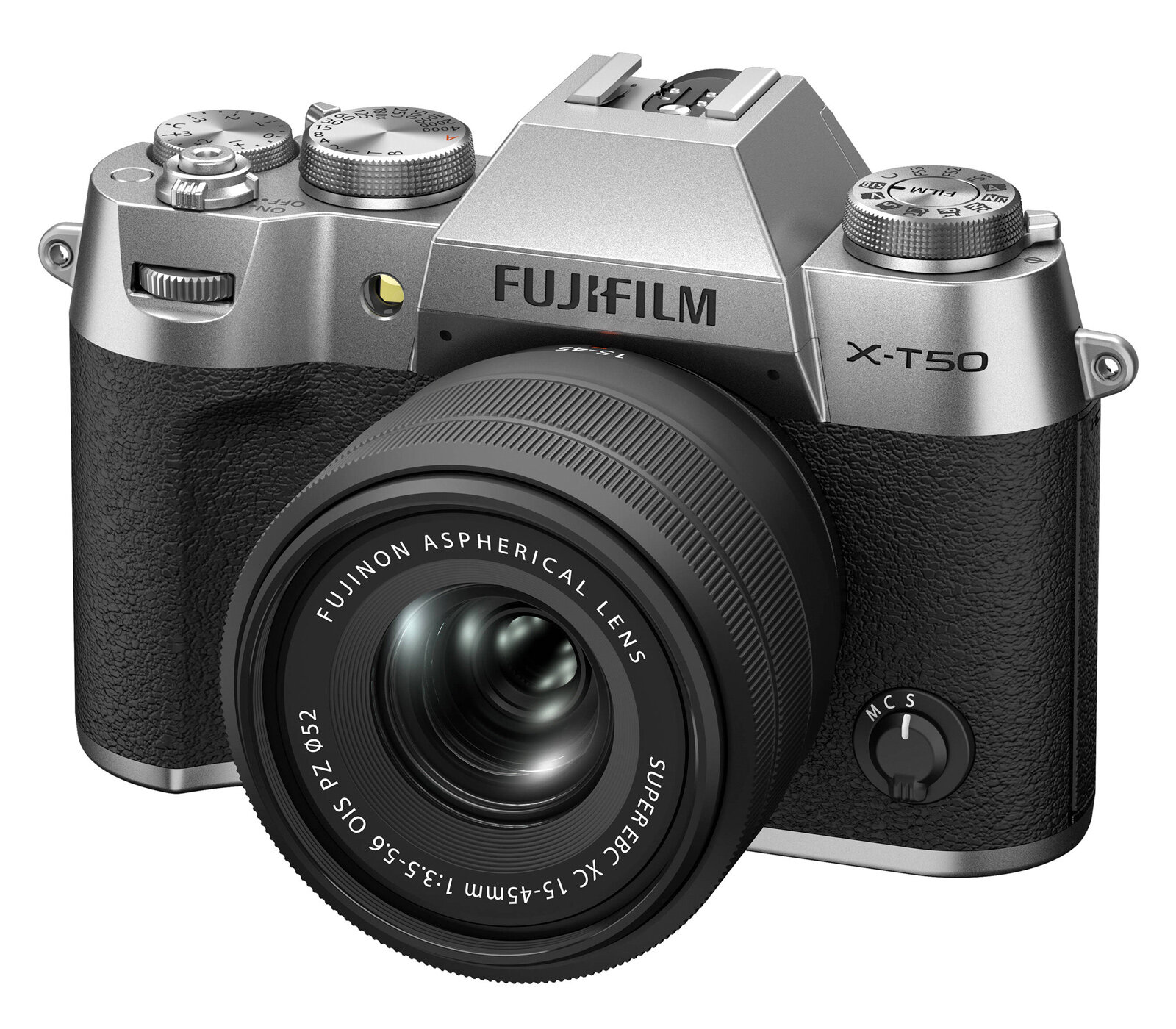 Беззеркальный фотоаппарат FUJIFILM X-T50 Kit Silver + XC15-45mm