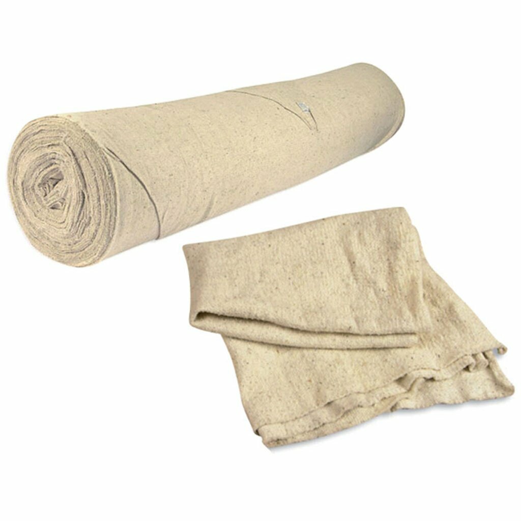 Ткань техническая хлопок, 50х1.5 м, в рулоне, плотность 180+-10 г/кв. м, стяжок 2.5 мм