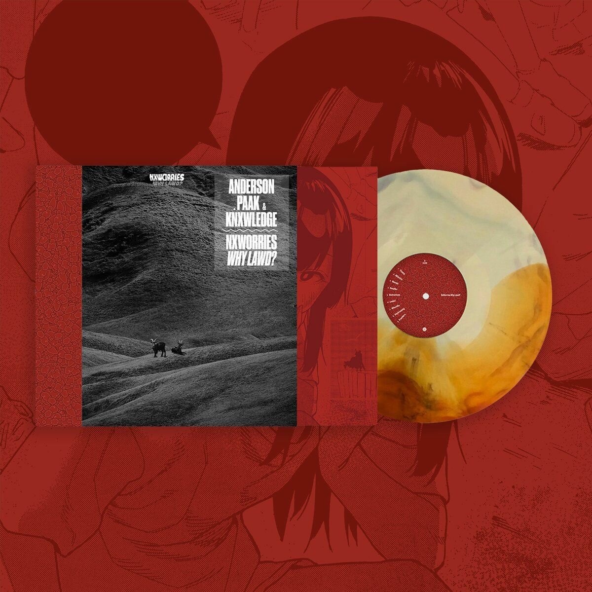 NxWorries - Why Lawd? (1000шт в мире Yellow-Orange Smoke USA Limited) Цвет: Оранжево-Желтый Дым, Виниловая Пластинка Anderson Paak и Knxwledge, Фиты: Snoop Dogg, H.E.R, Earl Sweatshirt