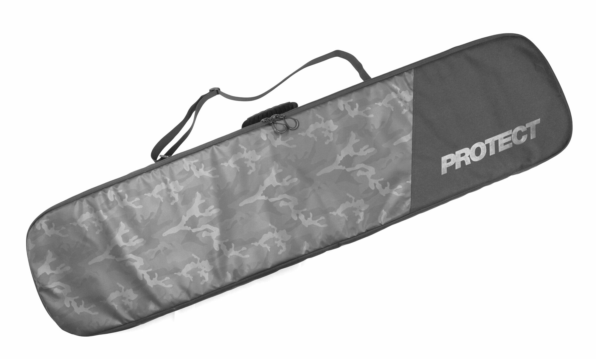 Чехол для сноуборда, трехслойный, влагозащищенная ткань, размер 146х33х11 см, цвет - серый принт. PROTECT