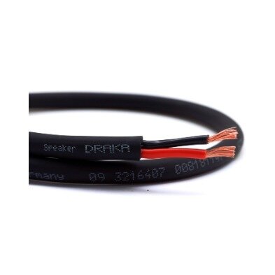 Кабель акустический с катушки двухжильный Draka DR speaker 2х2,5, 1 м