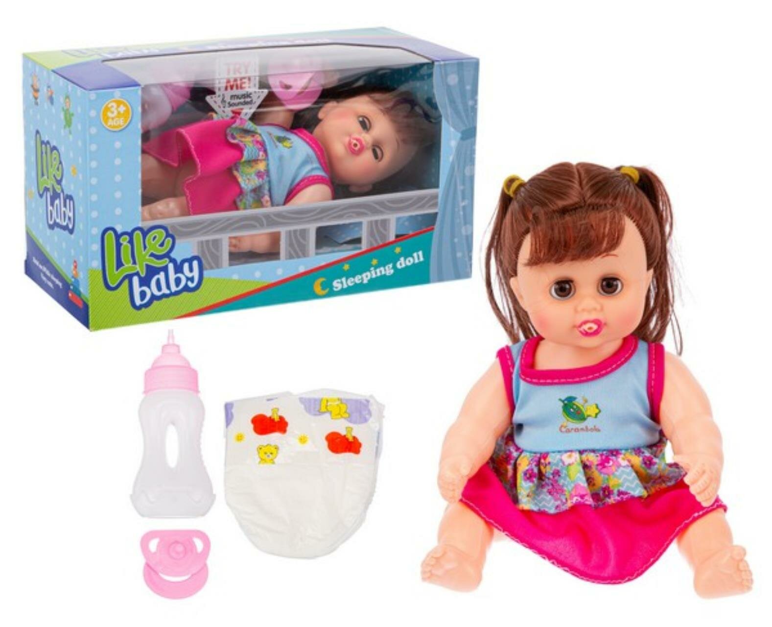 Кукла 30 см со звуковыми эффектами, в к 28x13x15,5 см