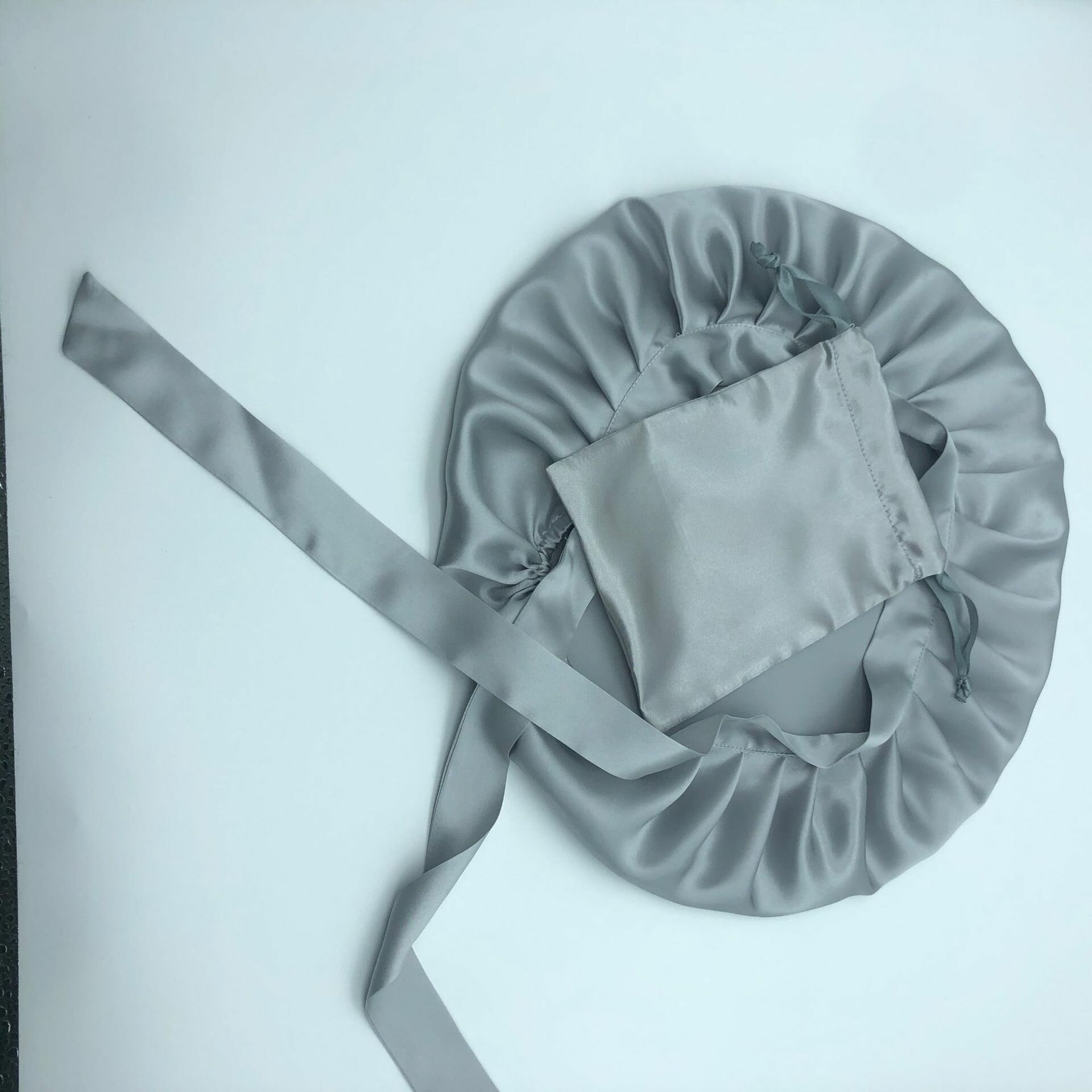 Шелковая шапочка для сна, удобная домашняя шапка, защита для волос из шелка тутового дерева, шелковая шапка, шапочка для душа, плиссированная шапка для послеродового периода