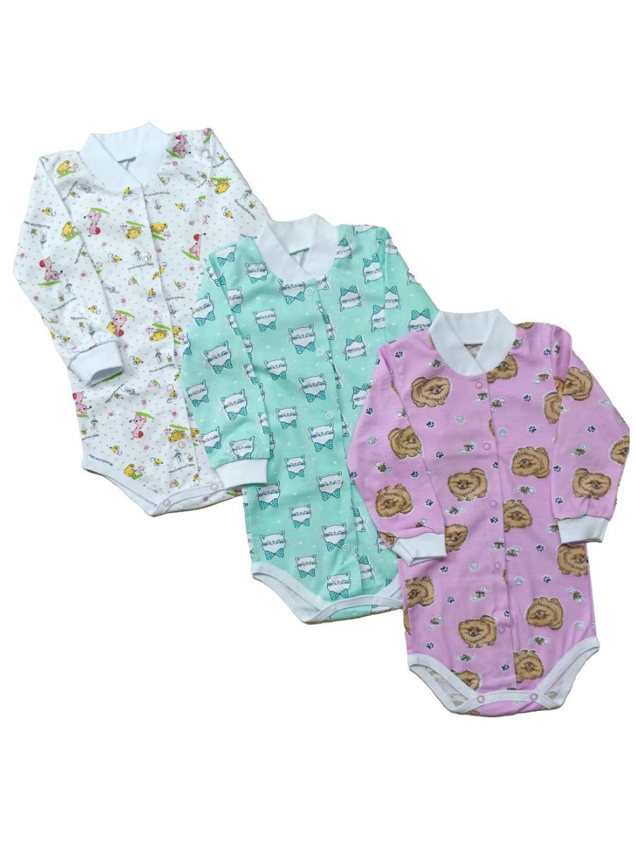 Боди базовая, комплект из 3 шт.