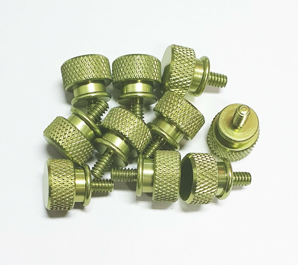 Комплект анодированных винтов Sunbeam 12мм, зеленые 10шт. для сборки корпуса